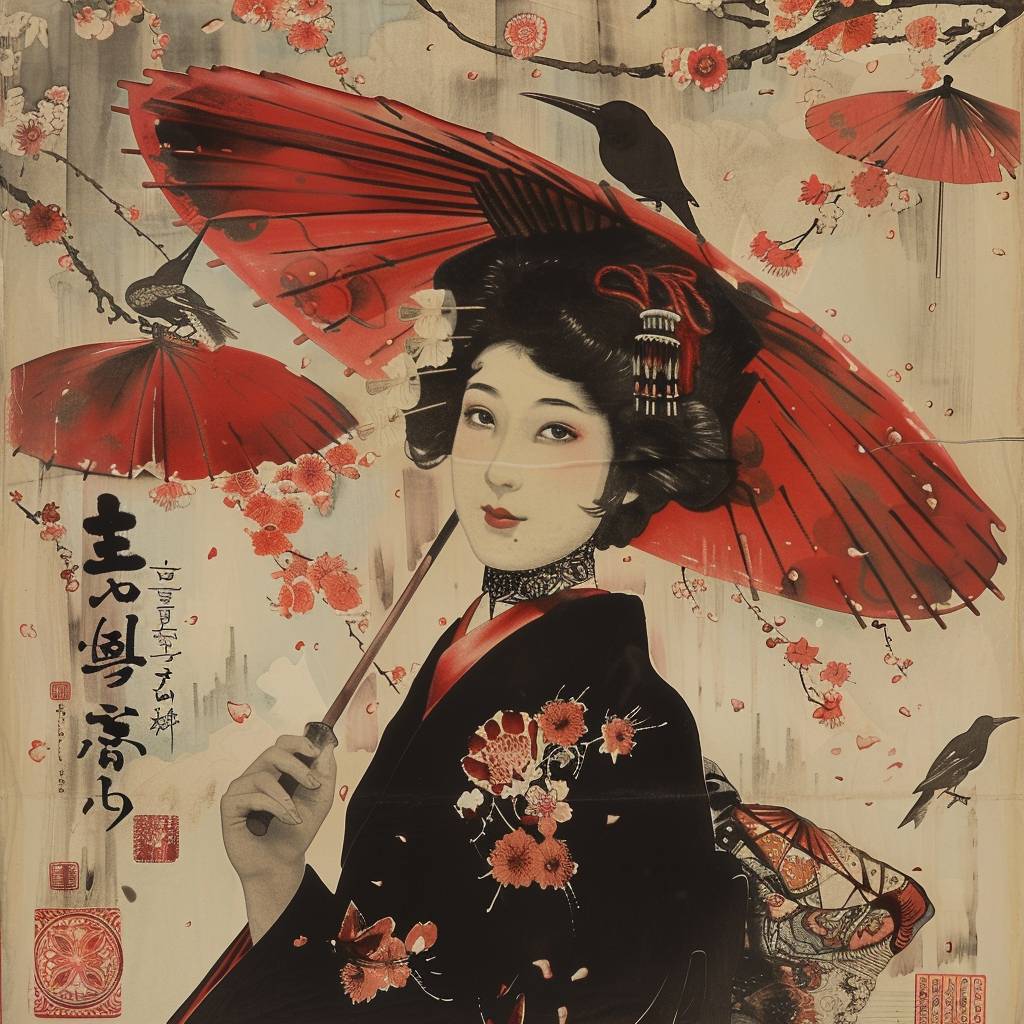Japanese vintage poster - MusesAI.io