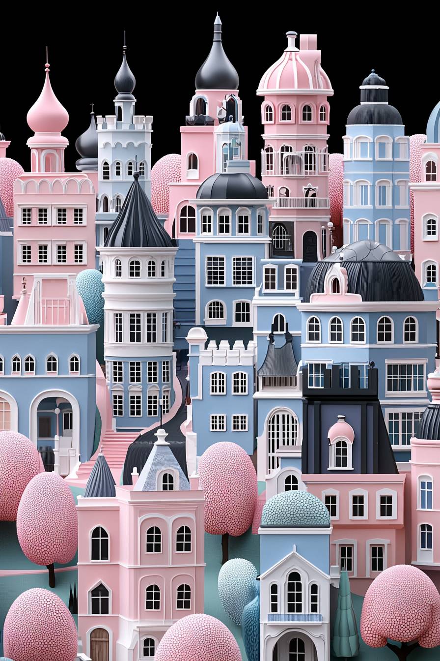 3D render town - MusesAI.io