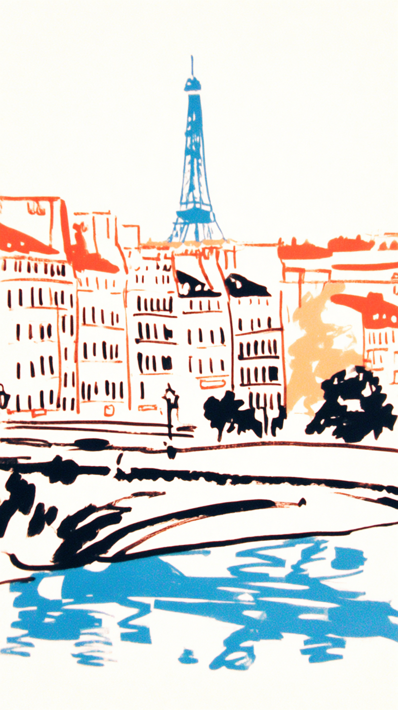 A drawing of Paris - MusesAI.io