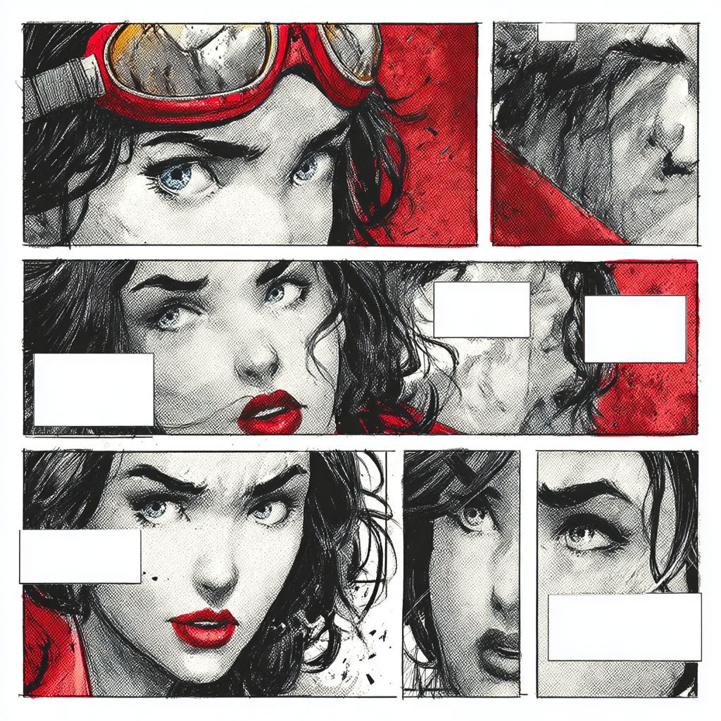 A comic page featuring an original superhero character in dynamic ...